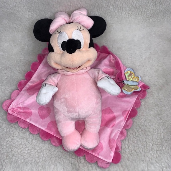 Disney | Toys | Disneys Babies Minnie Mouse 4 Doll Plush With 15 Pink ...